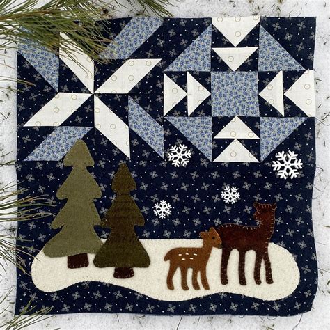 Warm Winter Wishes Block 1 Paper Pattern Only