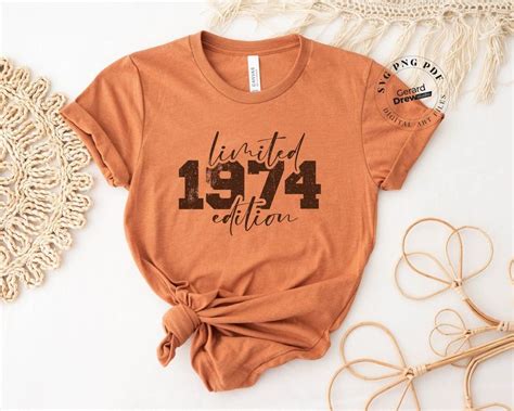 Limited Edition 1974 Svg Png Pdf 1974 Png Birthday Svg 1974 Svg