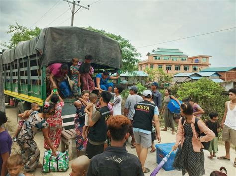 မင်းပြားမြို့နယ်၌ မုန်တိုင်းဘေး ကျရောက်နိုင်သည့် ကျေးရွာများမှပြည်သူမ