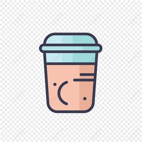 아이스 커피 벡터 선형 아이콘개요ui카페인 Png 일러스트 무료 다운로드 Lovepik