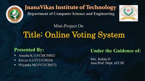 Online Voting System Phase 1 Presentationpptx