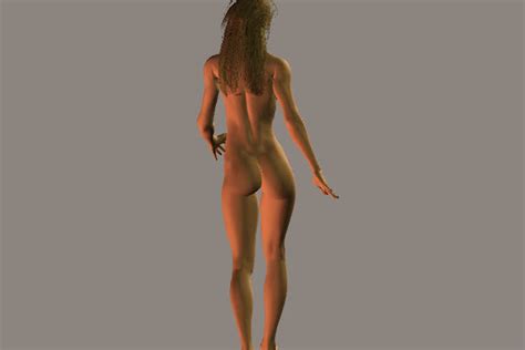 Stock Video Of Animated Rear View Of A Naked Shutterstock