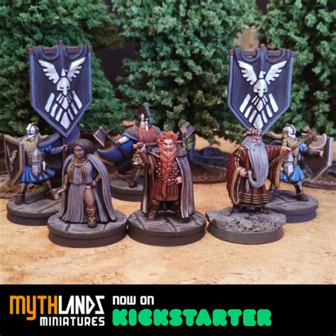 3d Printable Dwarf Army Bundle 11 Heroes By Mythlands Miniatures