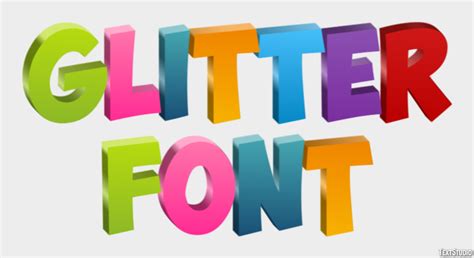 Glitter Font Text Effect and Logo Design Font