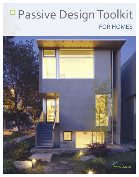 Passive Design Toolkit For Homes Bc Climate Action Toolkit