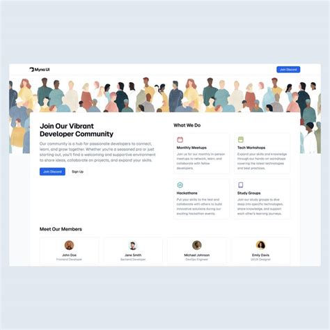 community page 🧑‍🤝‍🧑 uidesign uxdesign uiux design userinterface