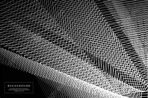Vector Background Template Featuring Blended Lines In An Abstract Tech Design Vector Artwork