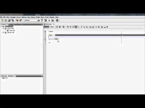 NetBeans PHP Tutorial If Statement And Variables YouTube