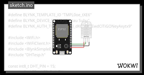 Sensor Dhtblynk Wokwi Esp32 Stm32 Arduino Simulator