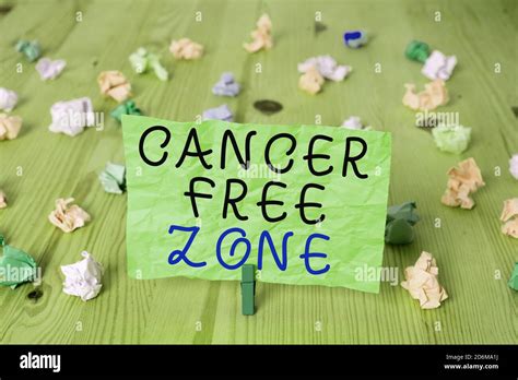 Word Writing Text Cancer Free Zone Business Photo Showcasing Supporting Cancer Patients And