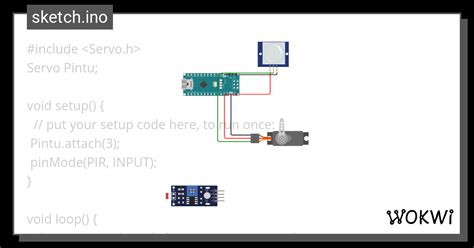 Servo Copy Pir Wokwi Esp32 Stm32 Arduino Simulator