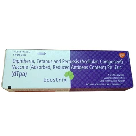 Boostrix Diphtheria Tetanus Pertussis Vaccine At ₹ 1143 Box Tetanus