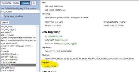 How To Stop An Acqusition Using Triggereventstop Python And Usb1808x