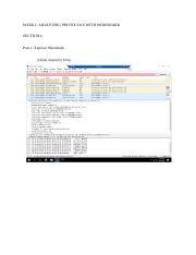 WEEK1 LAB Docx WEEK1 ANALYZING PROTOCOLS WITH WIRESHARK SECTION1 Part 1 Explore Wireshark
