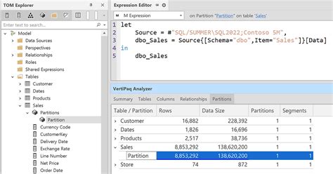 Create Partitions In SSAS Tabular With Tabular Editor