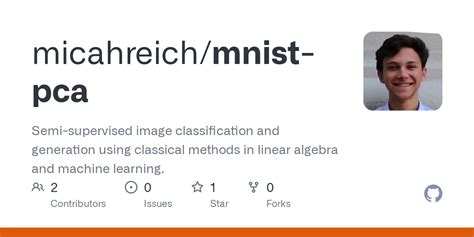 GitHub Micahreich Mnist Pca Semi Supervised Image Classification And Generation Using