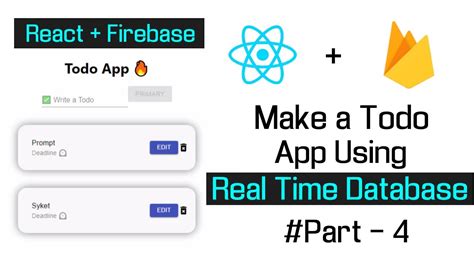 Build A To Do App Using React With Firebase Part 4 Youtube