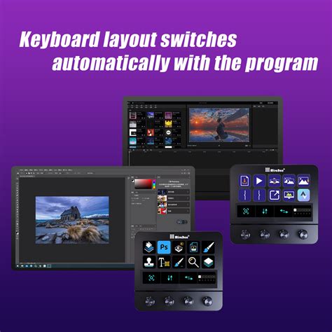 Mbox N4 Stream Deck With Knob Mirabox Streamdeck Lcd Button Live Content Creation Controller