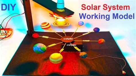 Solar System Working Model New Design Innovative Science Project Diy Craftpiller Youtube