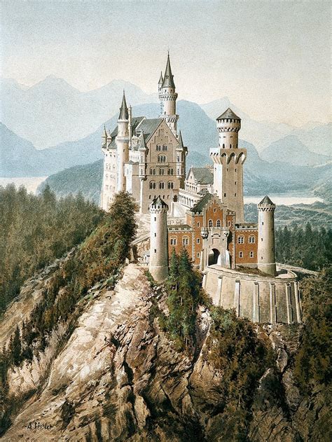 Schloss Neuschwanstein Castle Upper Bavaria Free Photo Illustration