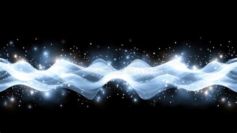 An Abstract Representation Of Digital Technology Features Glowing Blue