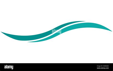 Swoosh Curve Sea Wave Logo Water Abstract Swoosh Technology Office