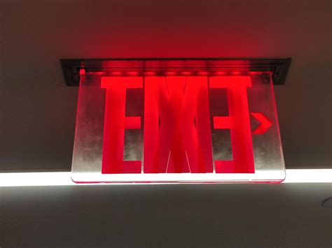 The Double Sided Exit Sign At My Office Rmildlyinfuriating
