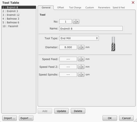 Tools Edit Tool Table [cnc Zone]