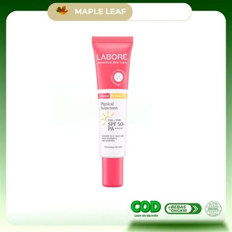 Jual Labore Physical Sunscreen Spf 50 Pa 30ml Shopee Indonesia