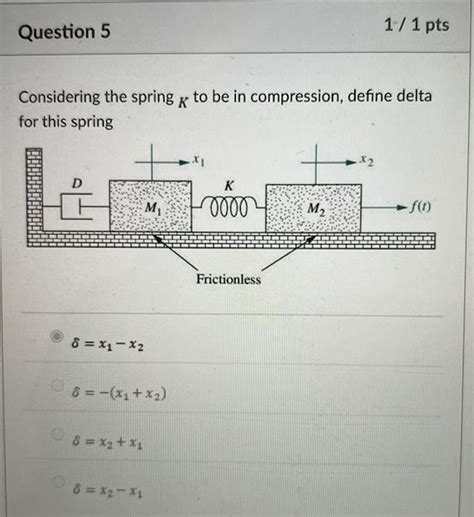 solved considering the spring k to be in compression define