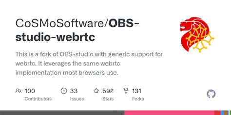 Releases CoSMoSoftware OBS Studio Webrtc GitHub