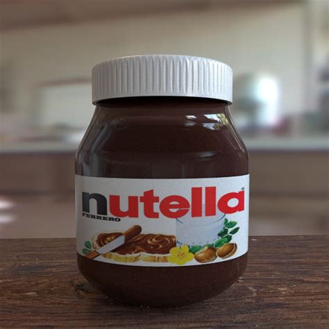 Nutella 3d Model Turbosquid 1200391