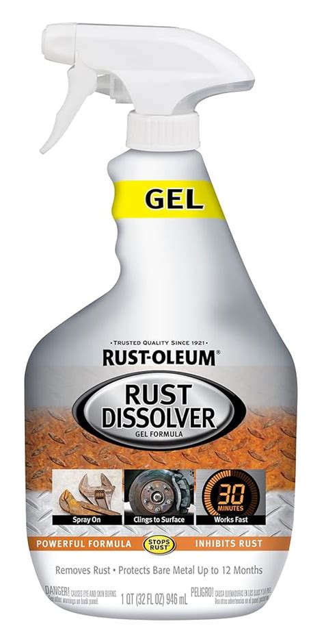Rust Oleum 300112 Rust Dissolver Gel Formula Spray 32 Oz Ticspin Market