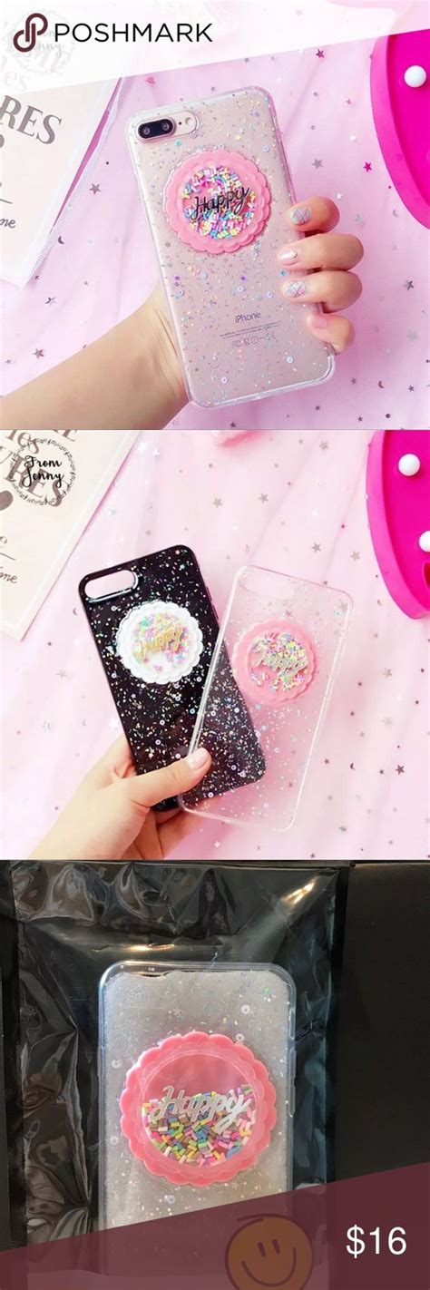 New IPhone Case Pink Glitter Cupcake Sprinkles Iphone Cases Floral Phone Case Pink Glitter