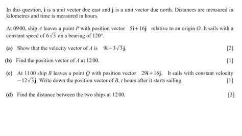 Vectors Past Paper Questions Igcse Additional Maths Cambridge