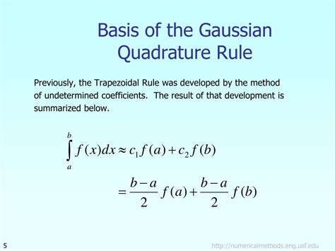 Ppt Gauss Quadrature Rule Of Integration Powerpoint Presentation Free Download Id 1179478