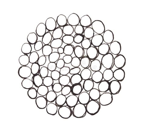Abstract Circular Structure With Natural Honeycomb Design And