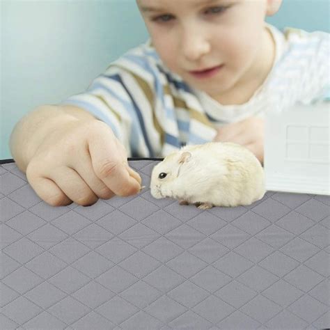 Mat Voor Cavias Wasbaar En Waterdicht 2 Stuks Zeer Absorberend Grijs Bol