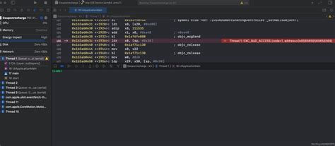 单步调试报错 Thread 1 Excbadaccess Code1 Address0x6565656565）51cto博客