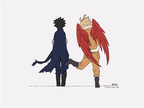 Dabi And Hawks Anime People Drawings Hawk Wings Dabi X Hawks Comic Kiss