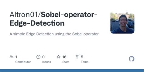 Github Altron01sobel Operator Edge Detection A Simple Edge