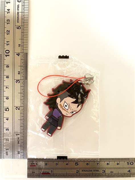 Shinazugawa Genya Demon Slayer Kimetsu No Yaiba Rubber Keychain