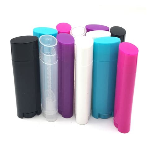 100pcs Empty 45g 015oz Oval Flat Tubes Lip Bal Grandado