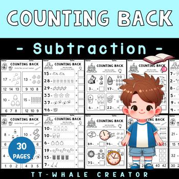 Worksheet Counting Back To Subtract From Given Numbers Numbers 1 100