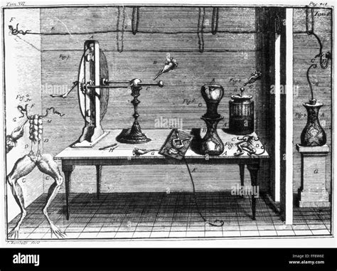 Galvani Galvanism 1791 Nluigi Galvanis Production Of An Electric