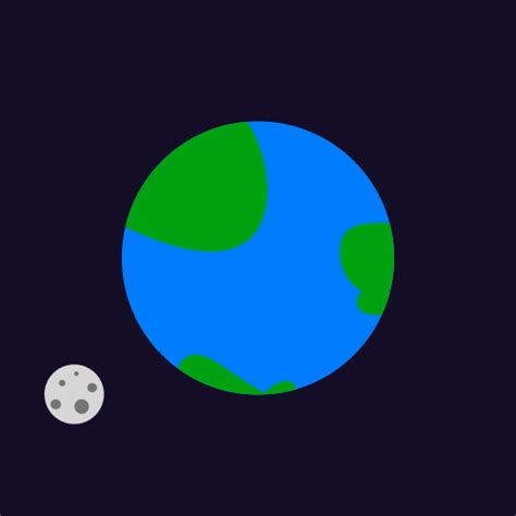 Moon Orbit Animation Smooth Planetary Loop In Rive By Rugvedm Made With Rive