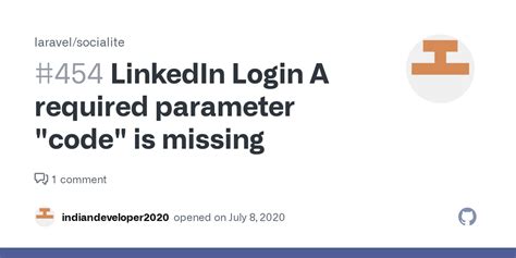 Linkedin Login A Required Parameter Code Is Missing · Issue 454
