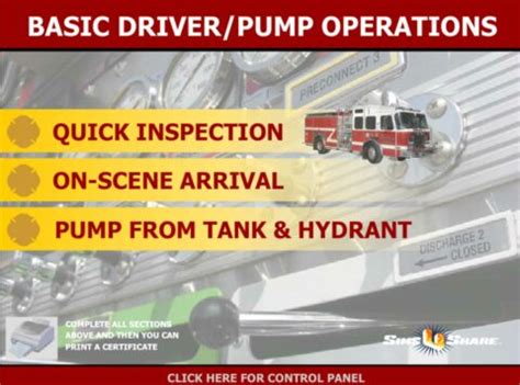 Pump Operator Simulation The Basics Firefightger Training Sim