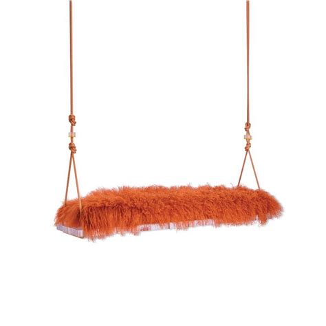 Image Of Pick Me Up Swinging Bench Tibetan Lamb Hip Decor Flower