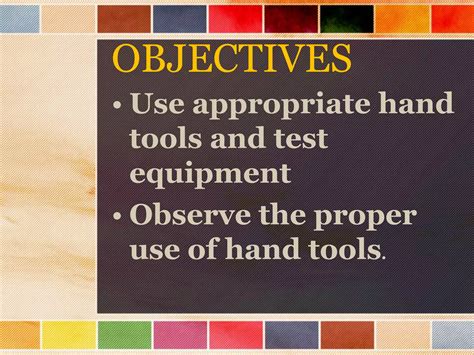 Use Of Tools Chs Pptx